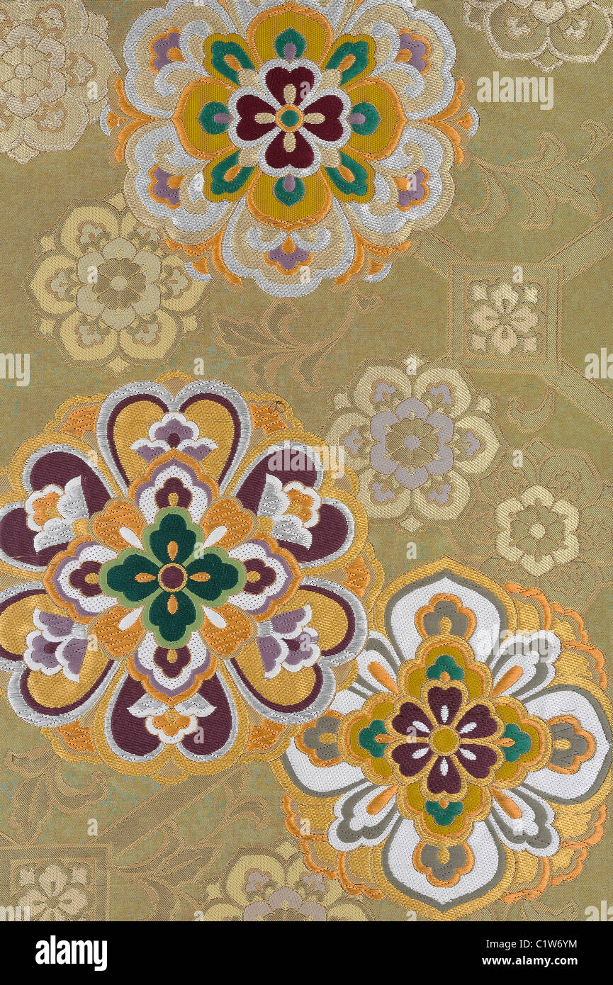 Detail of Japanese textile print Stock Photo - Alamy
