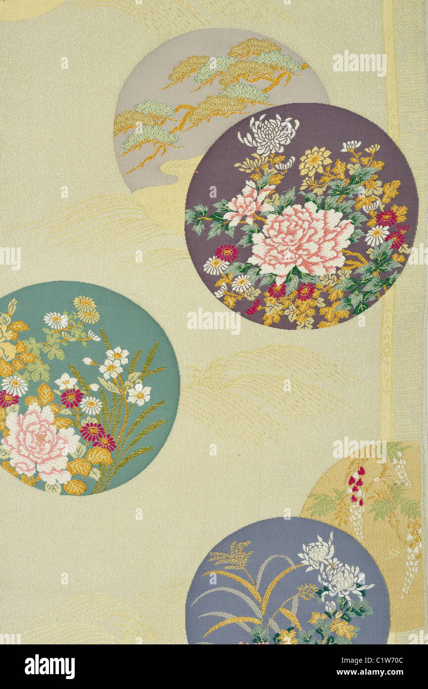 Detail of Japanese textile print Stock Photo - Alamy