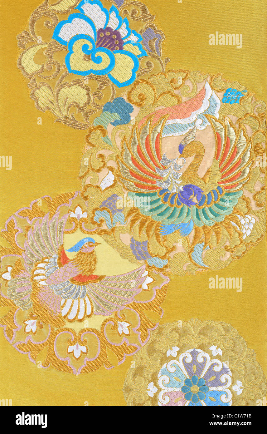 Detail of Japanese textile print Stock Photo - Alamy