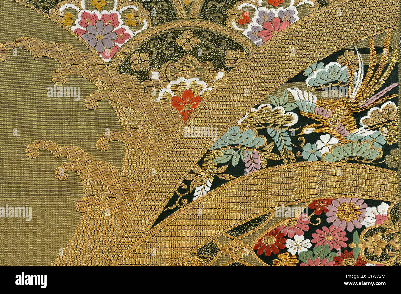 Detail of Japanese textile print Stock Photo - Alamy