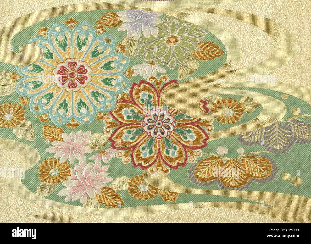 Detail of Japanese textile print Stock Photo - Alamy