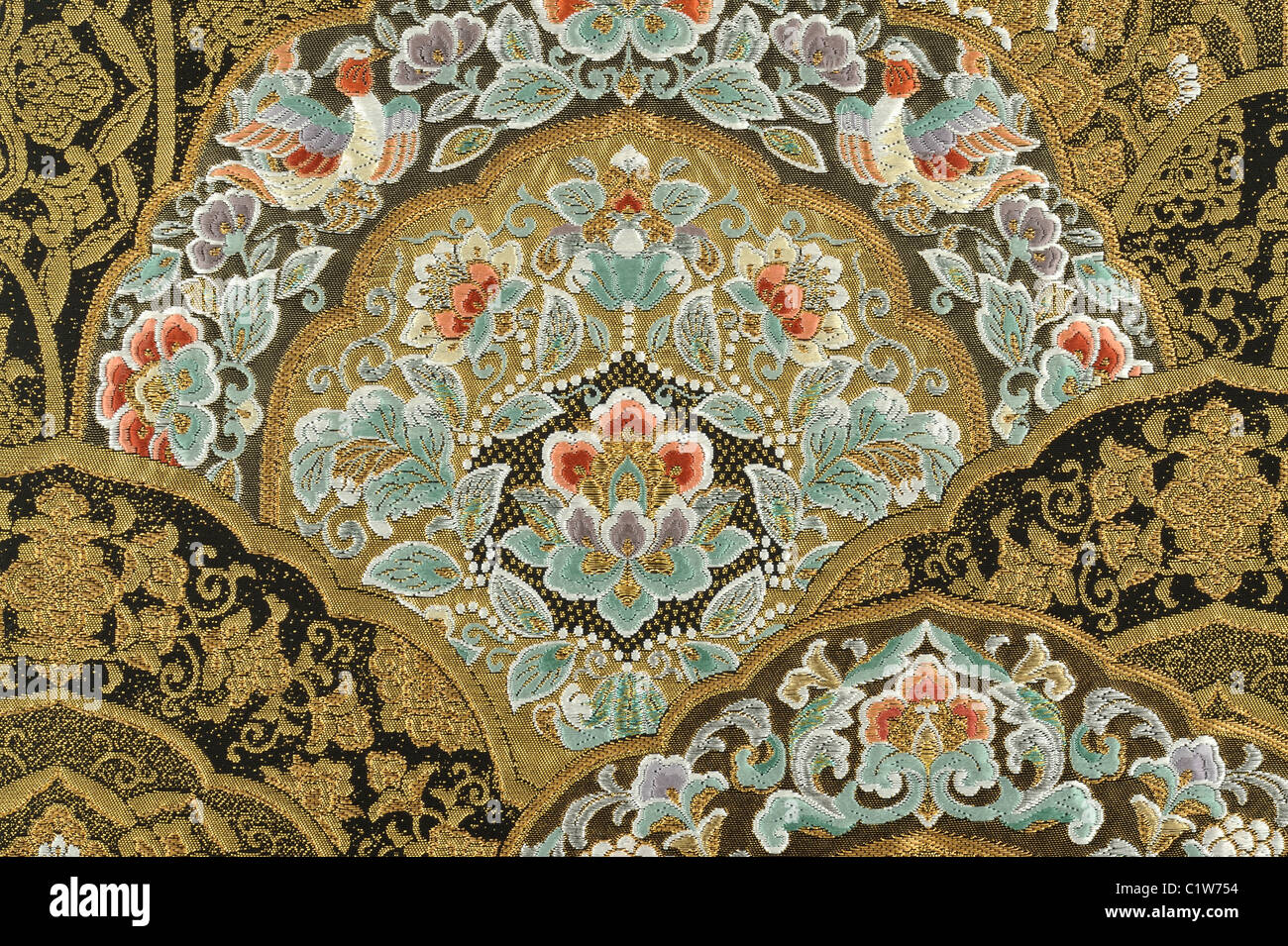 Detail of Japanese textile print Stock Photo - Alamy