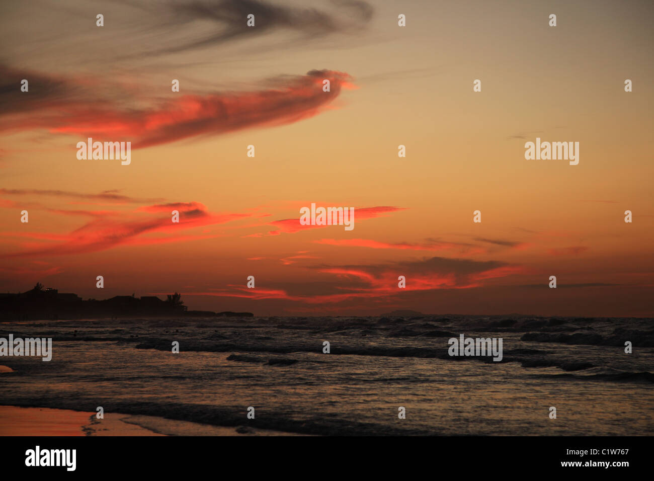 Stunning Cuban Sunset over Varadero Beach Stock Photo - Alamy