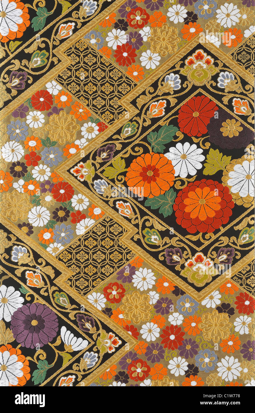 Detail of Japanese textile print Stock Photo - Alamy