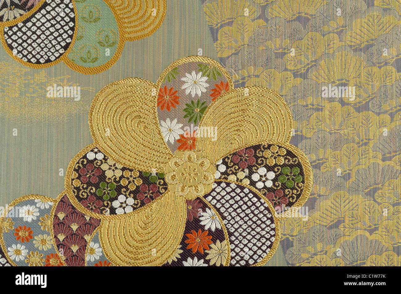 Detail of Japanese textile print Stock Photo - Alamy