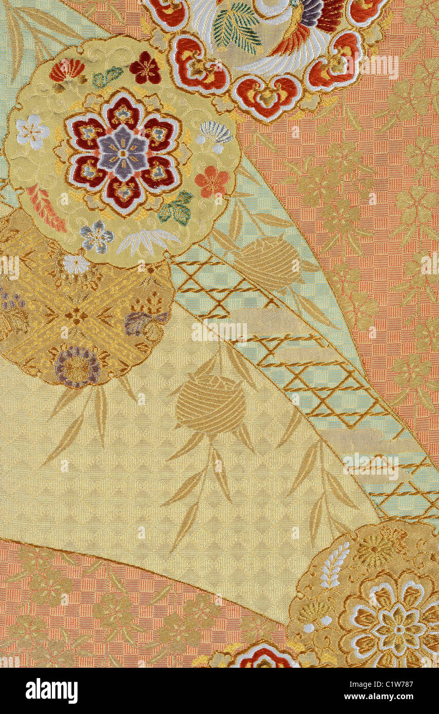 Detail of Japanese textile print Stock Photo - Alamy
