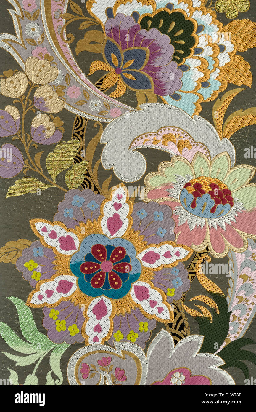 Detail of Japanese textile print Stock Photo - Alamy