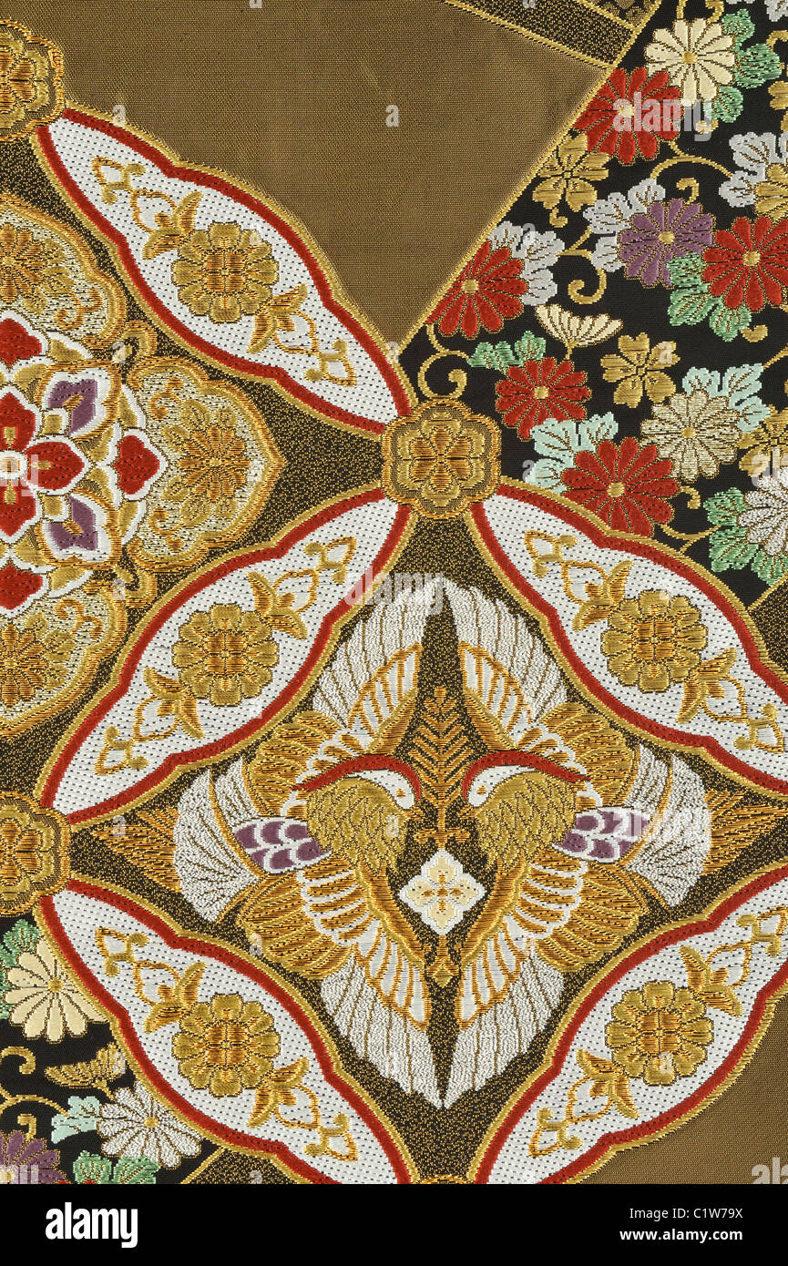 Detail of Japanese textile print Stock Photo - Alamy