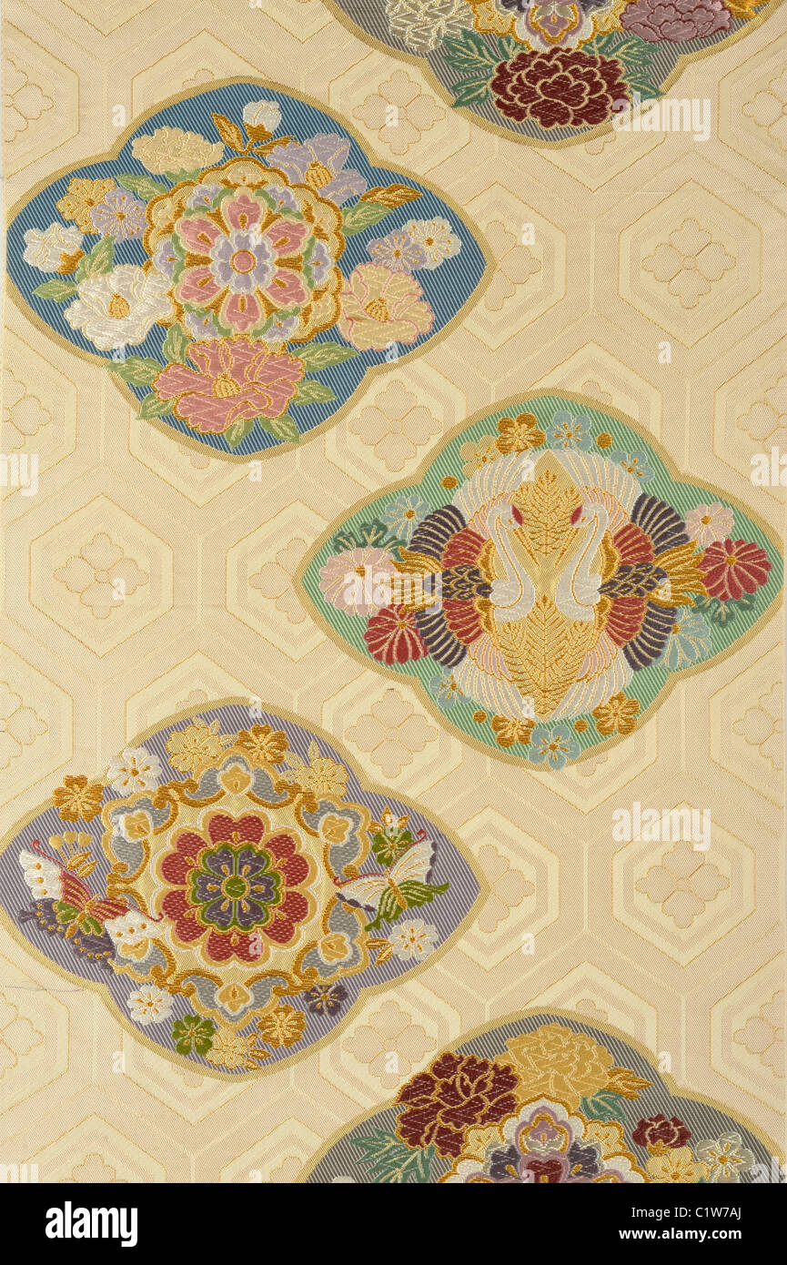 Detail of Japanese textile print Stock Photo - Alamy