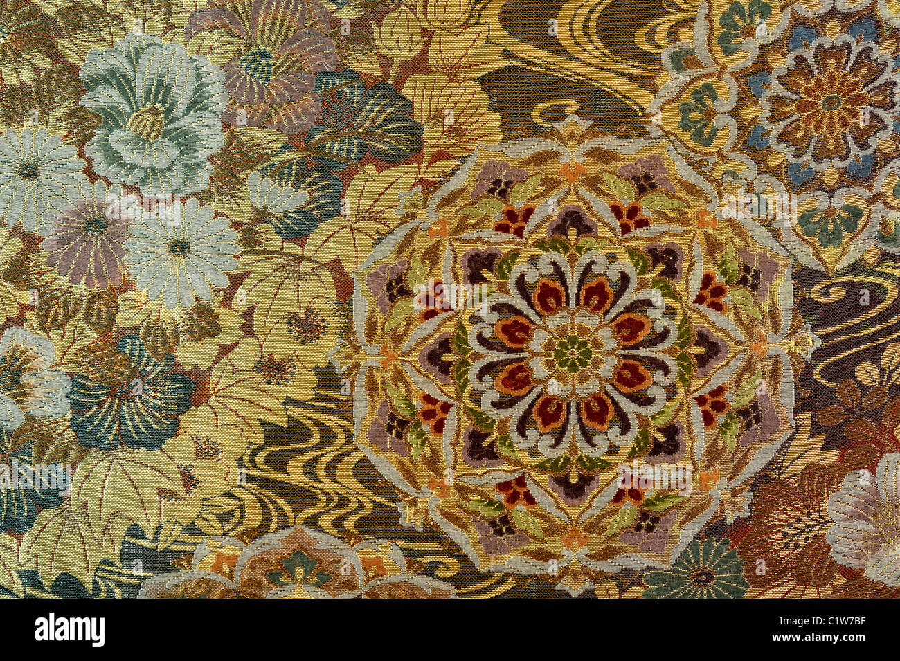 Detail of Japanese textile print Stock Photo - Alamy