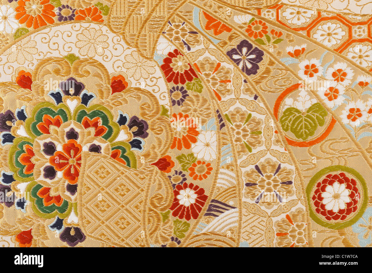 Detail of Japanese textile print Stock Photo - Alamy