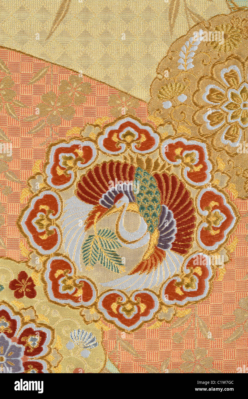 Detail of Japanese textile print Stock Photo - Alamy