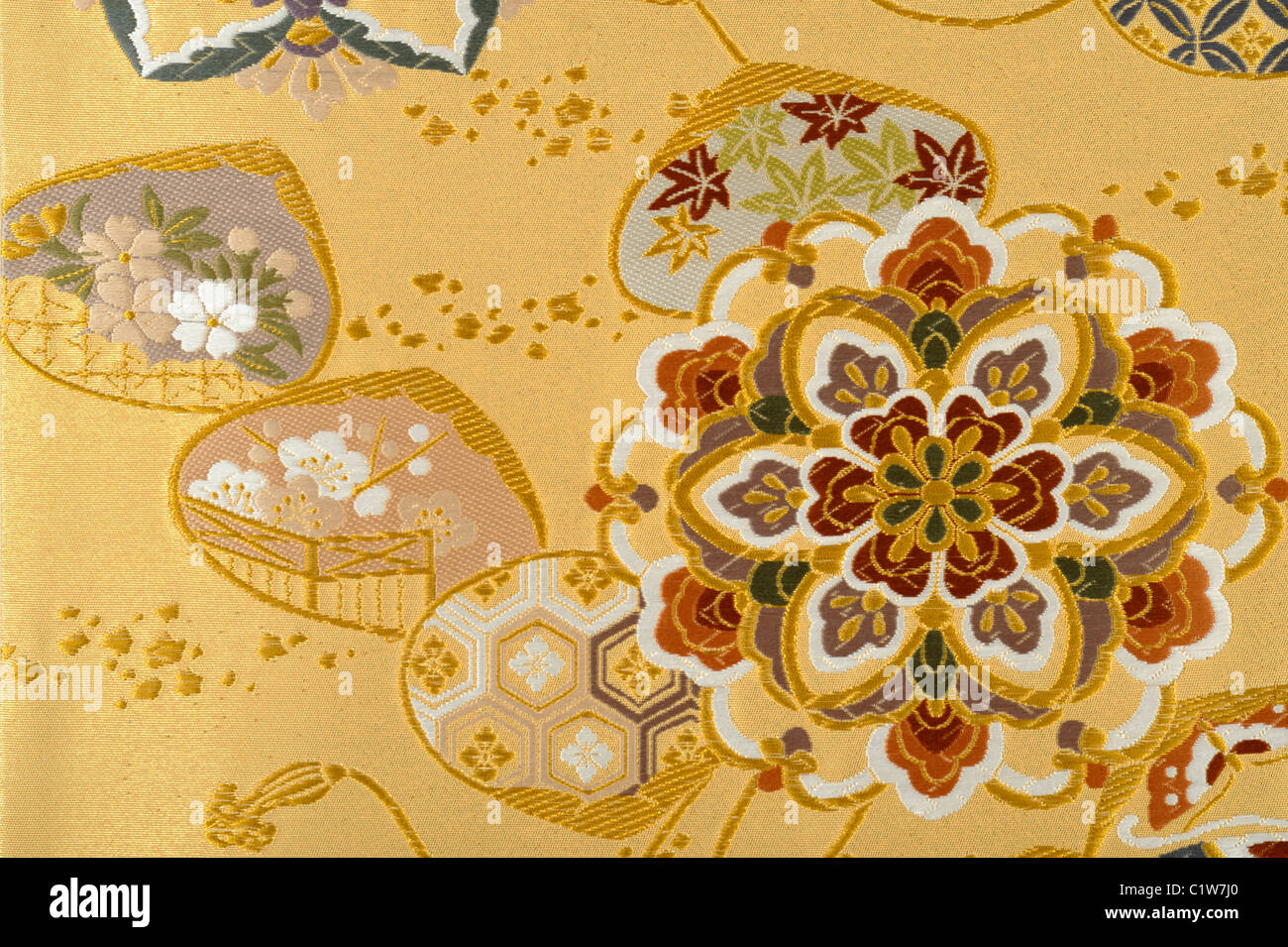 Detail of Japanese textile print Stock Photo - Alamy