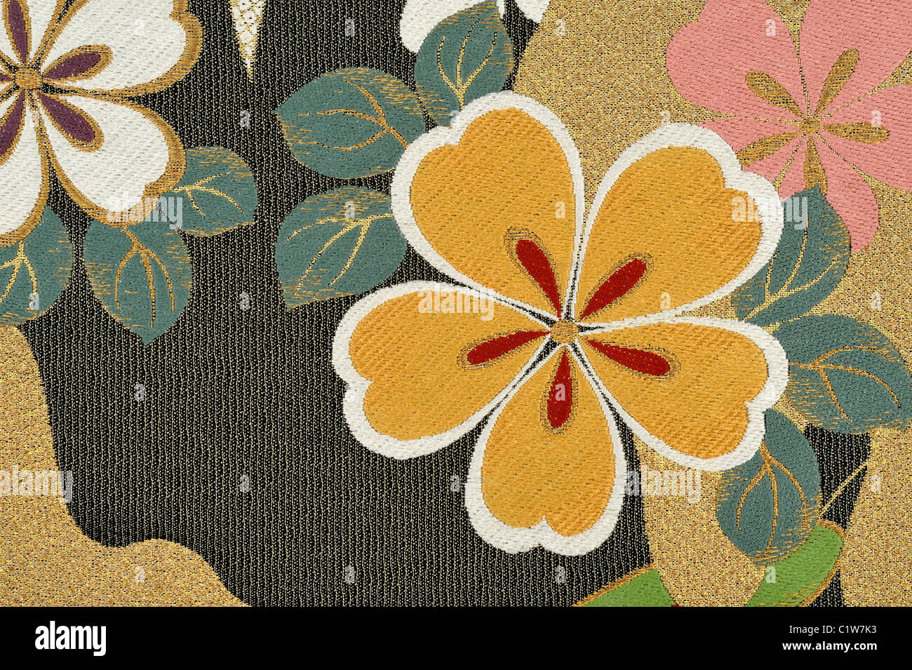 Detail of Japanese textile print Stock Photo - Alamy