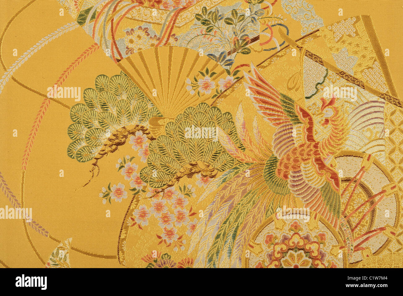Detail of Japanese textile print Stock Photo - Alamy
