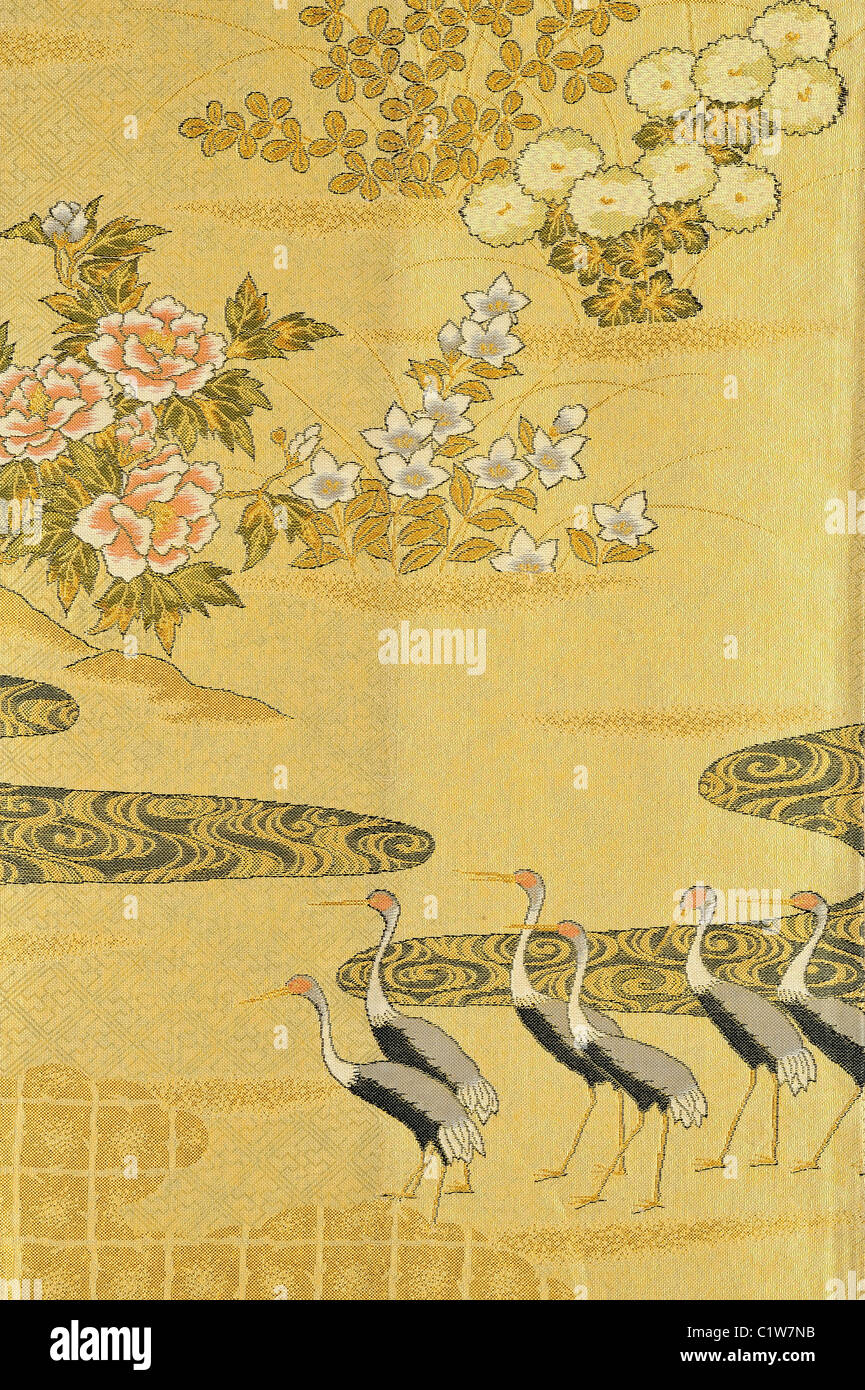 Detail of Japanese textile print Stock Photo - Alamy