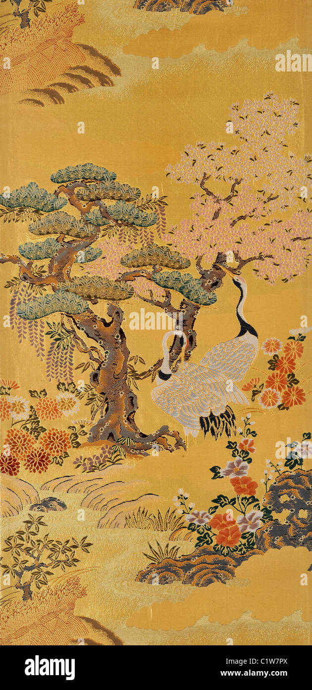 Detail of Japanese textile print Stock Photo - Alamy