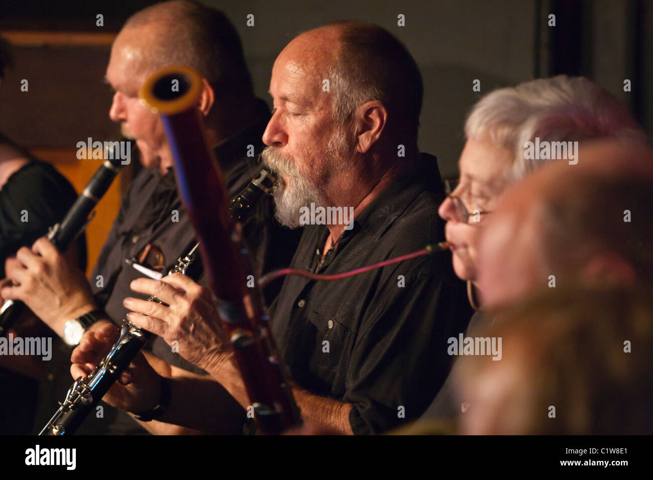 Clarinetists and bassoon player of Chamer Orchestra of Hawaii Stock ...
