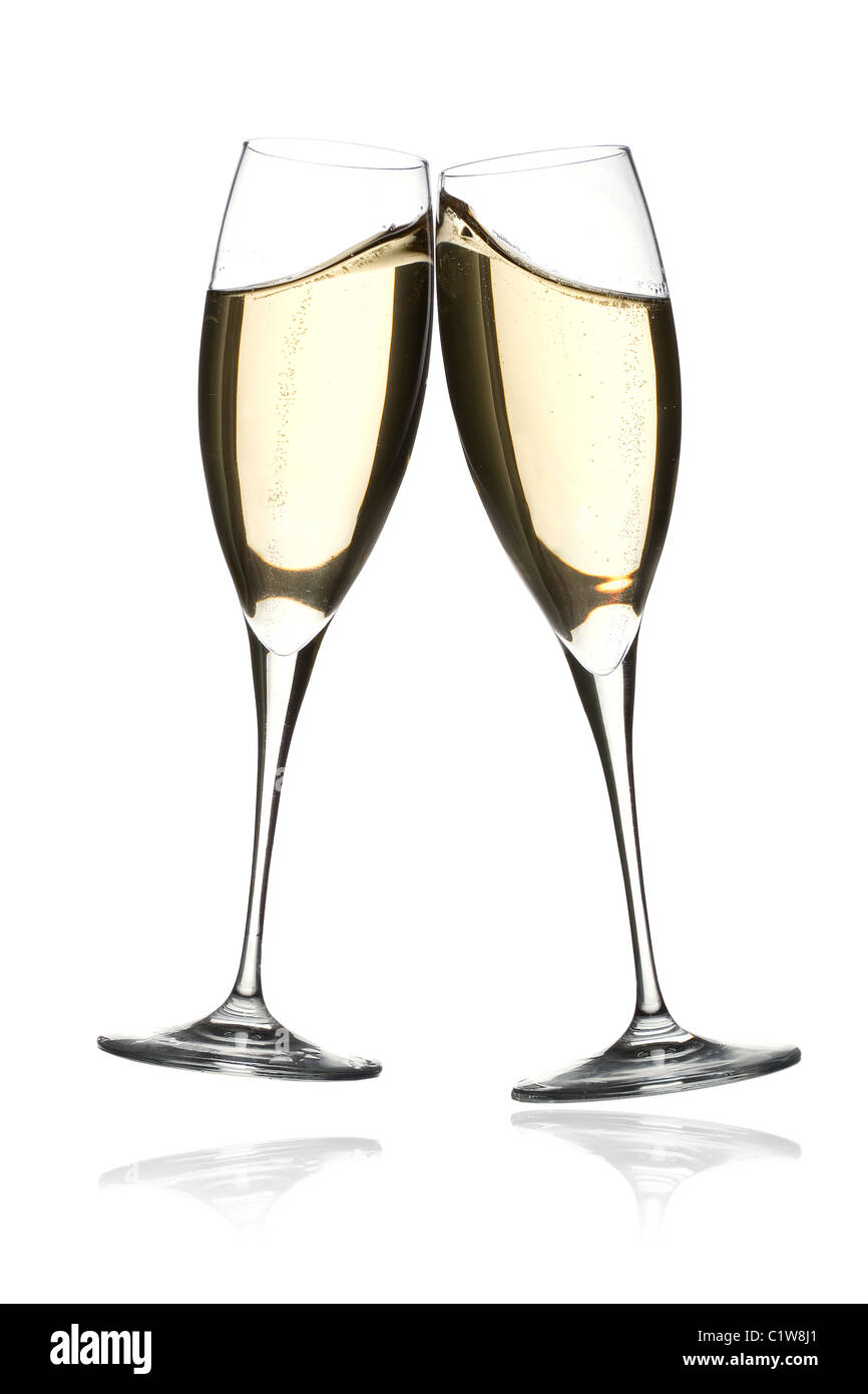 Champagne toast celebration Stock Photo - Alamy