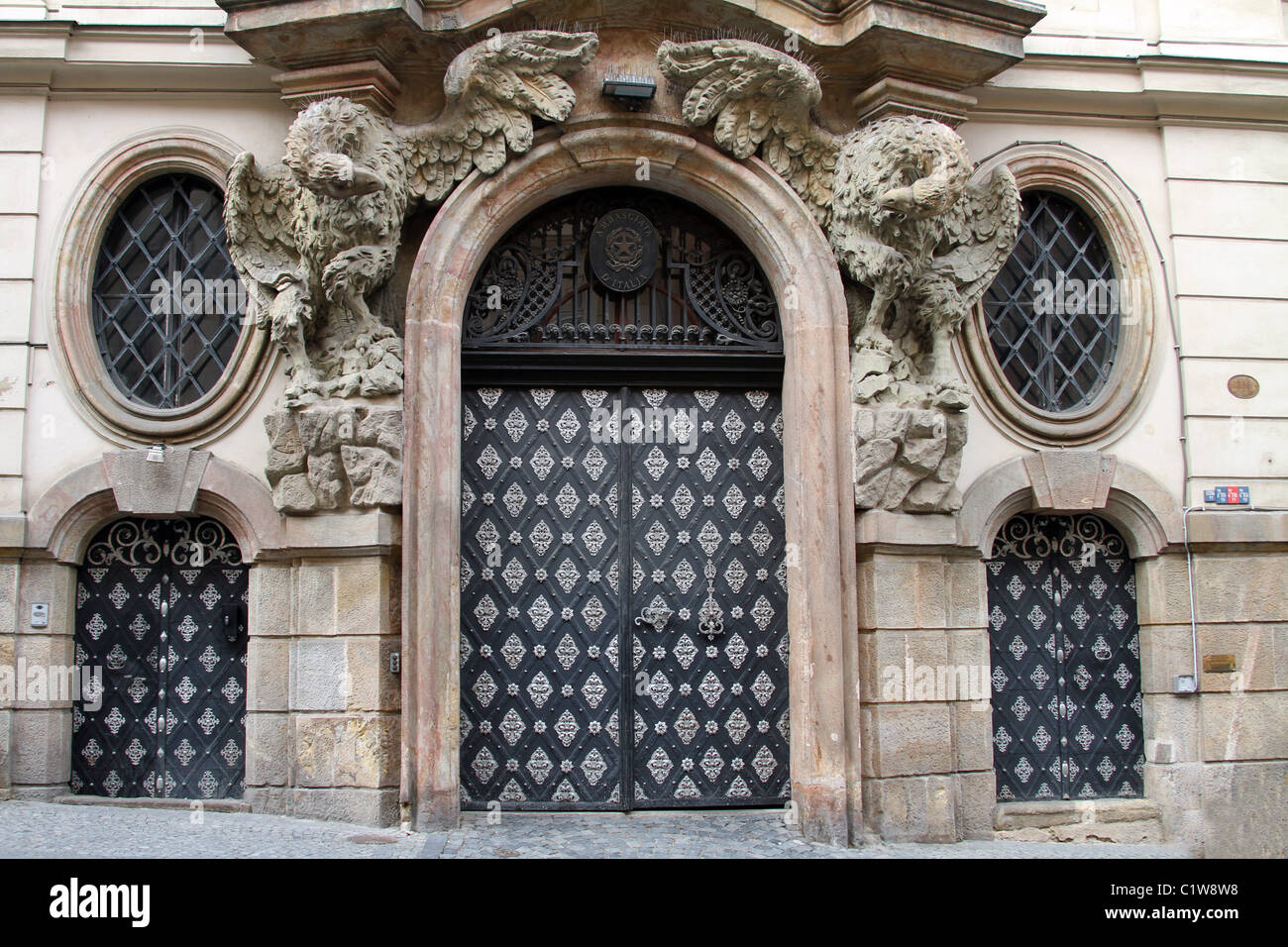 Prague czech republic entrance door hi-res stock photography and images ...