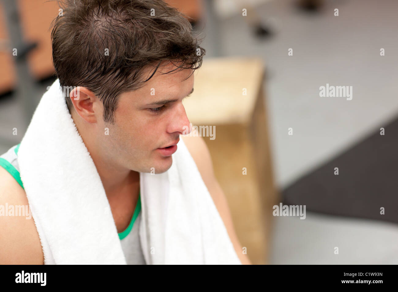 Man neck exercises gym hi-res stock photography and images - Alamy