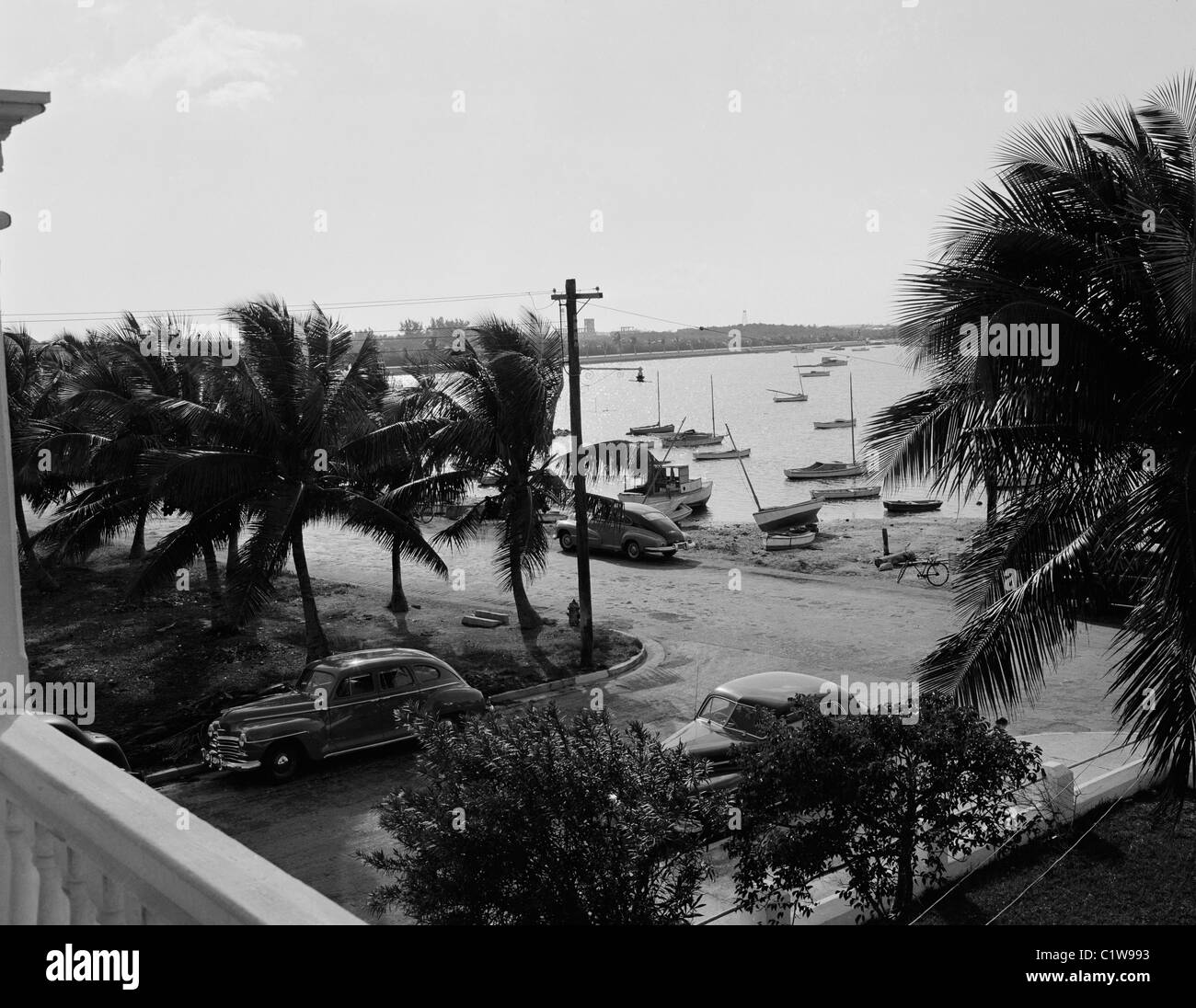 Key west florida beach horizontal Black and White Stock Photos & Images ...