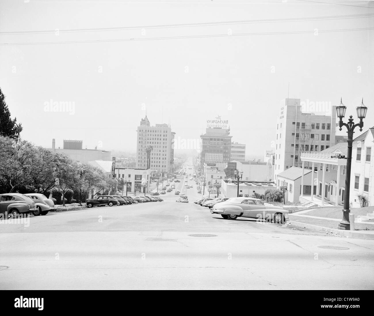 Vintage looking town Black and White Stock Photos & Images - Alamy