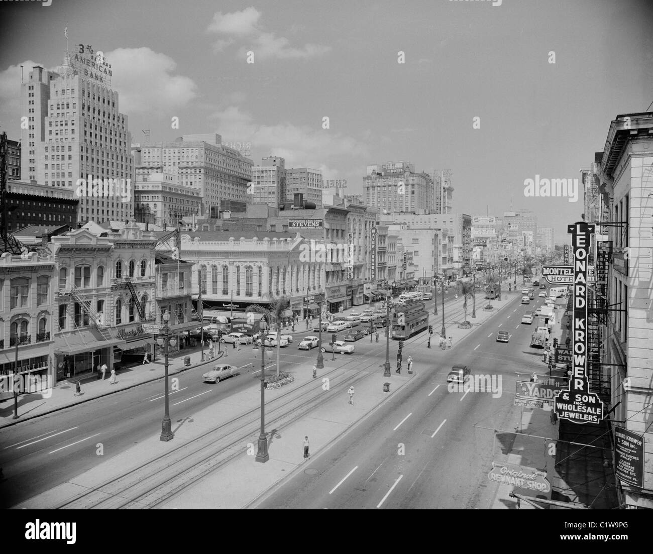 USA, Louisiana, New Orleans, View of Canal Street Stock Photo - Alamy