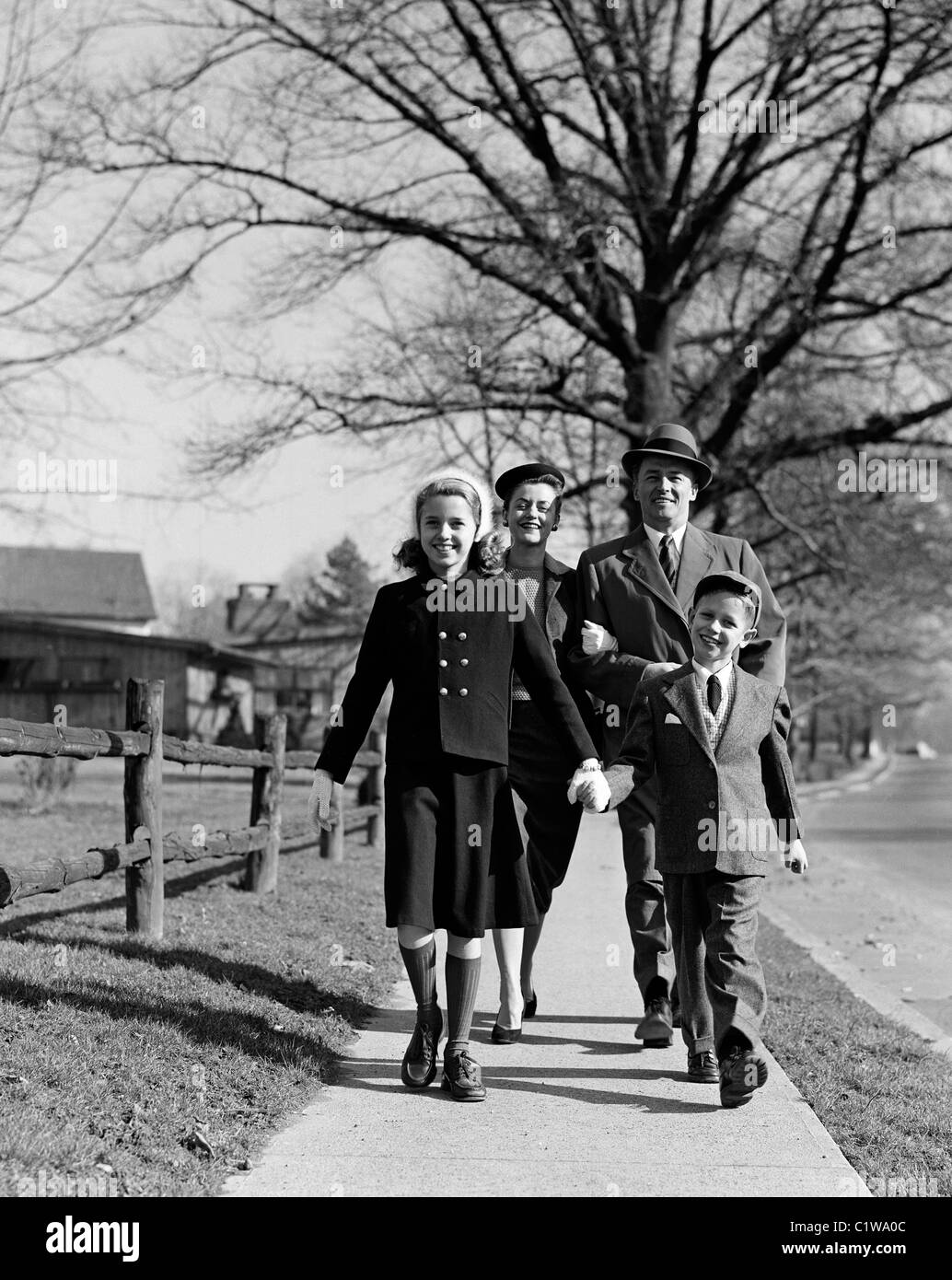 Children on the way Black and White Stock Photos & Images - Alamy