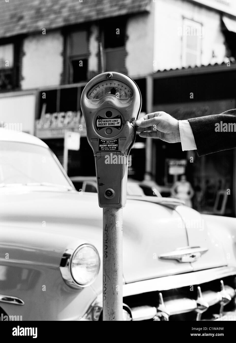 Meter hand Black and White Stock Photos & Images - Alamy