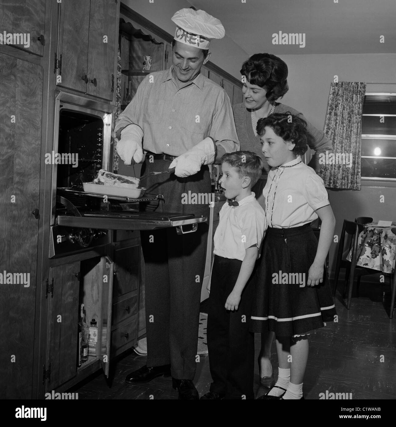 Cooking life Black and White Stock Photos & Images - Alamy