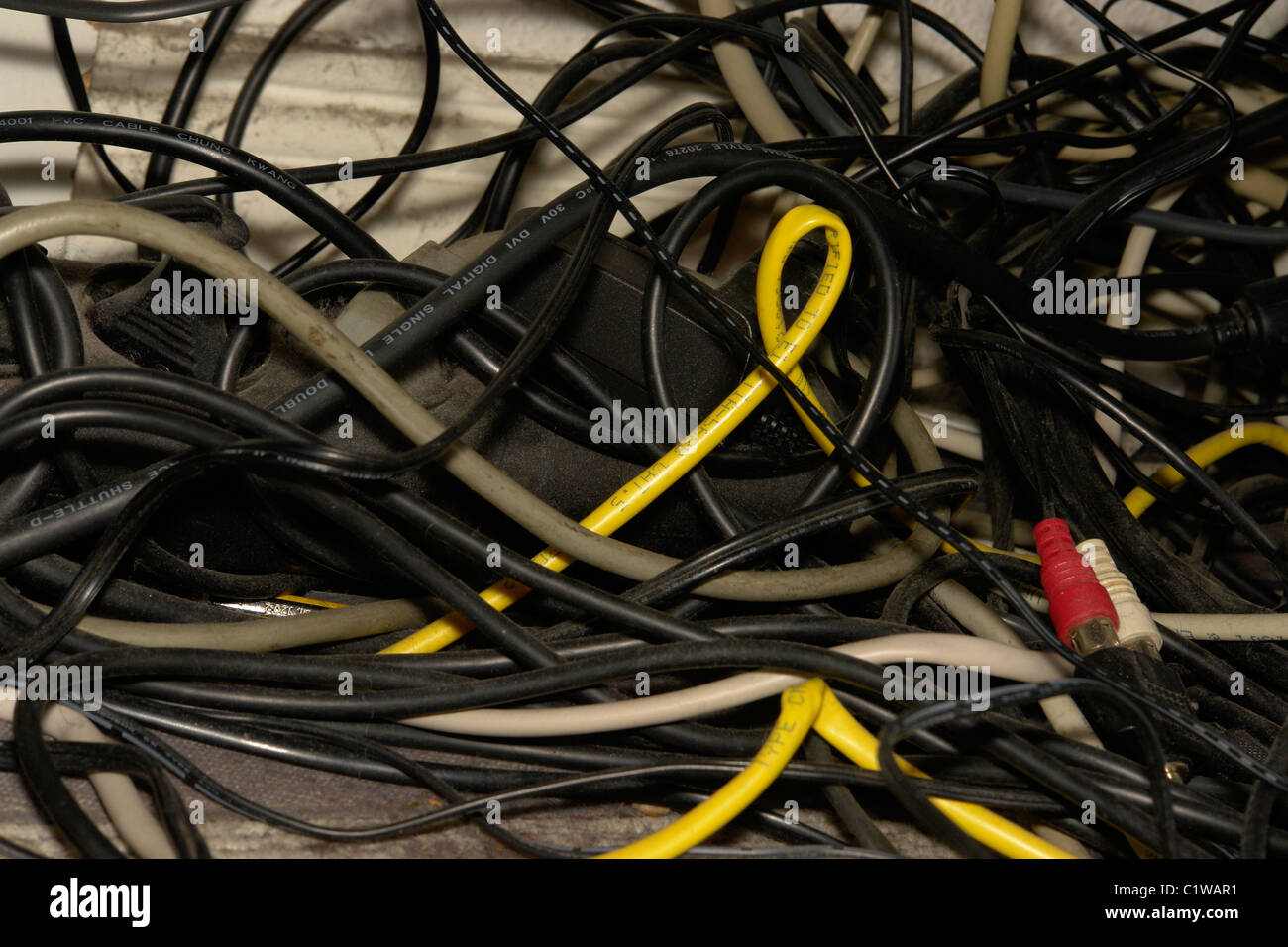 Cable spaghetti hi-res stock photography and images - Alamy