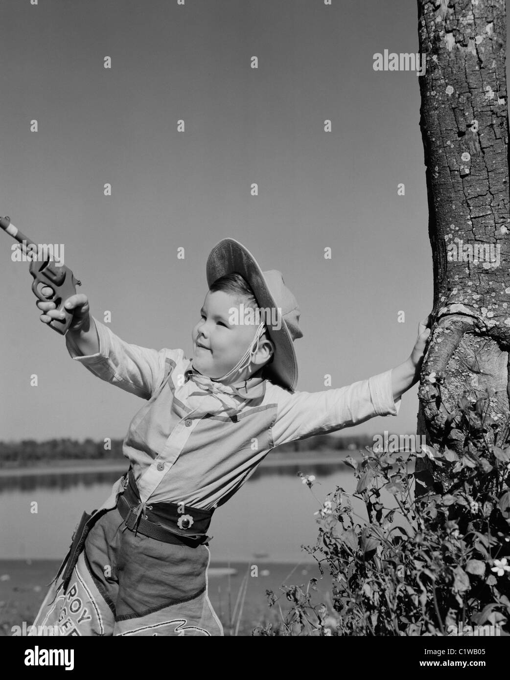 Dressed cowboy Black and White Stock Photos & Images - Alamy