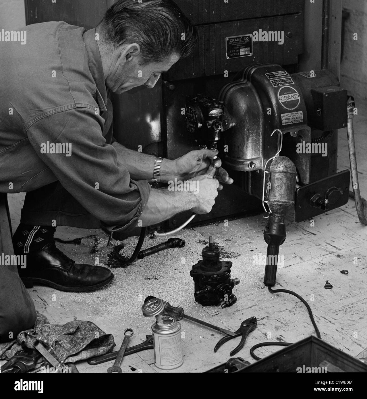 Quarter machine Black and White Stock Photos & Images - Alamy