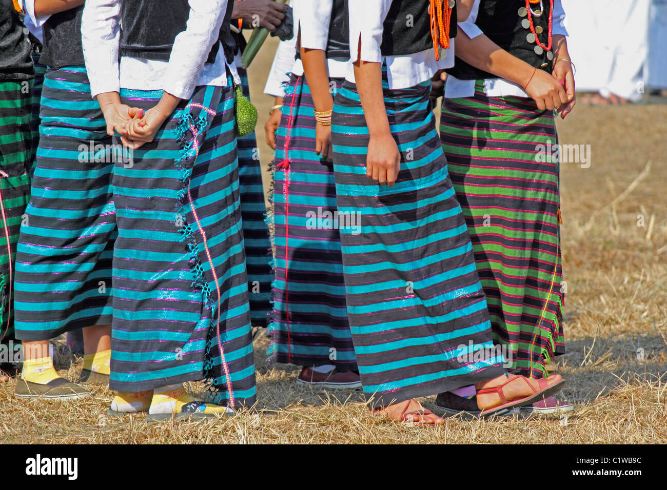 Tangsa tribes, women performing dance at Namdapha Eco Cultural Festival ...