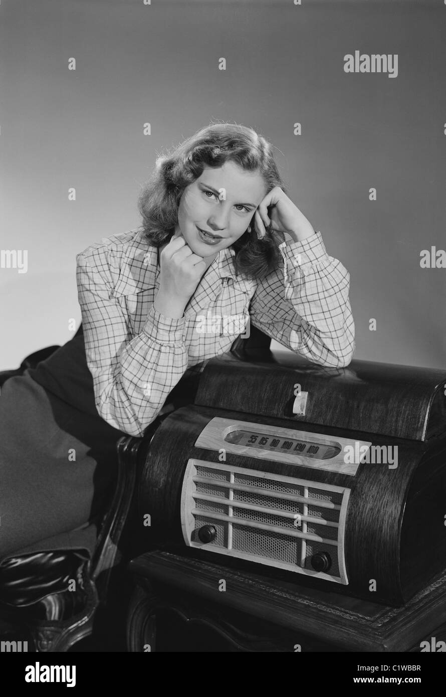 Studio radio Black and White Stock Photos & Images - Alamy