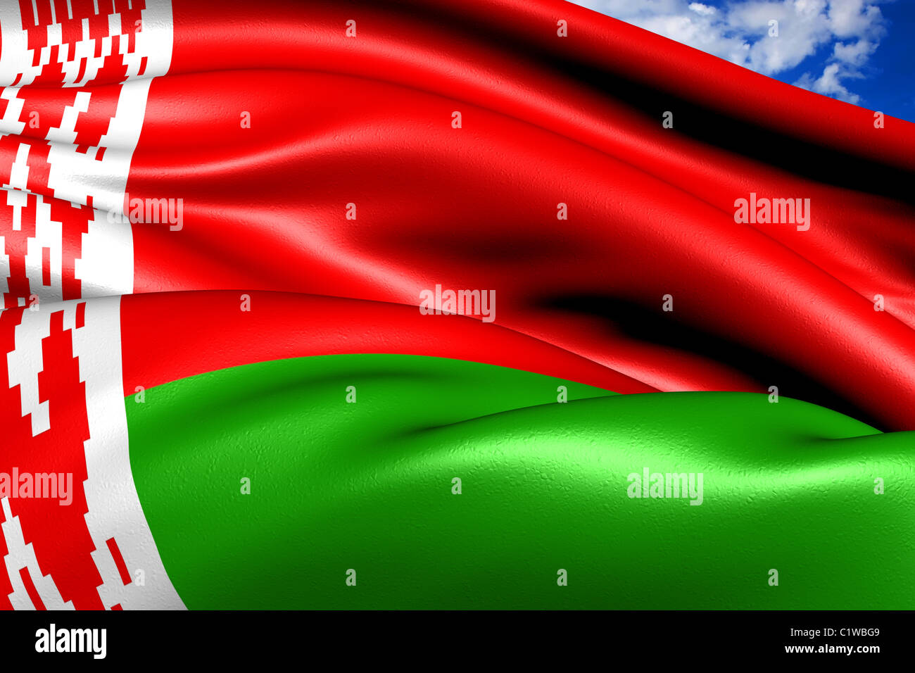 Cloudy flag belarus hi-res stock photography and images - Alamy