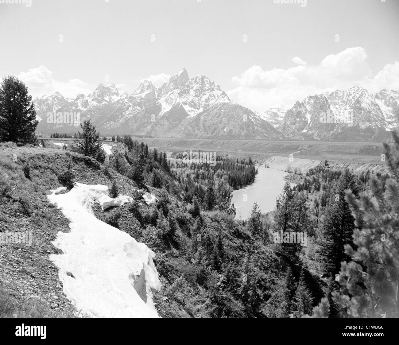 Wyoming snake river Black and White Stock Photos & Images - Alamy