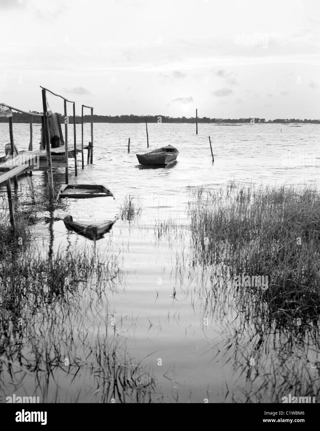Rowboat on white Black and White Stock Photos & Images - Alamy