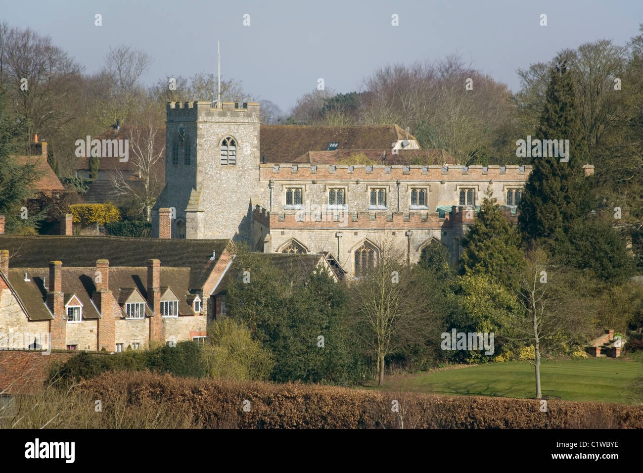 England Oxforshire Ewelme StMarys church & village Stock Photo - Alamy