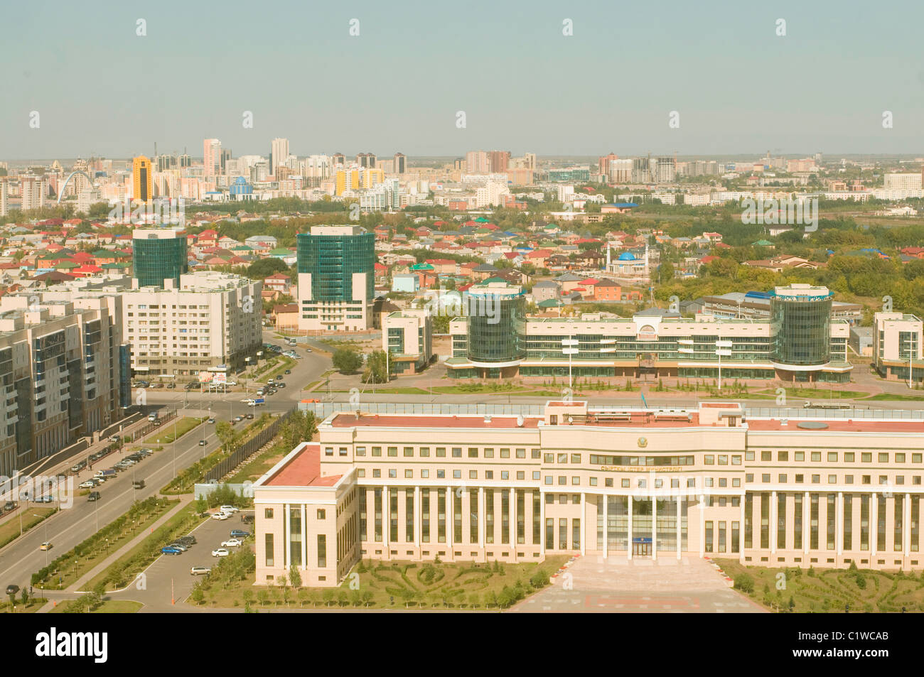 Kazakhstan, Astana, View from Bayterek Tower Stock Photo - Alamy