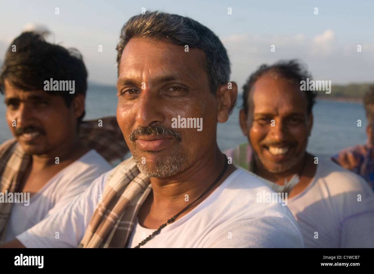 Smiling men. Port Blair. Andaman Islands. India Stock Photo - Alamy