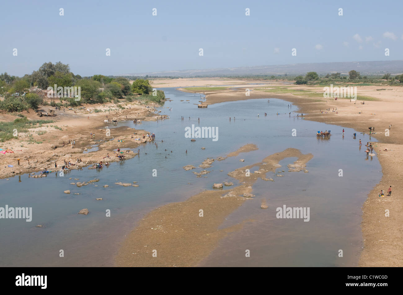 Madagascar, Mandrare river, high angle view Stock Photo - Alamy