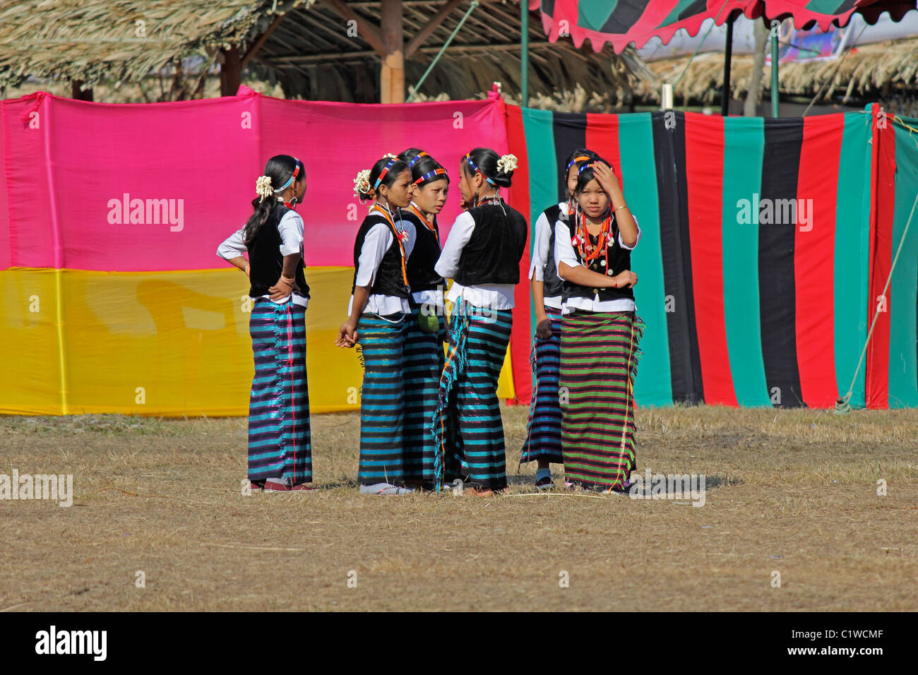 Tangsa tribes, women performing dance at Namdapha Eco Cultural Festival ...
