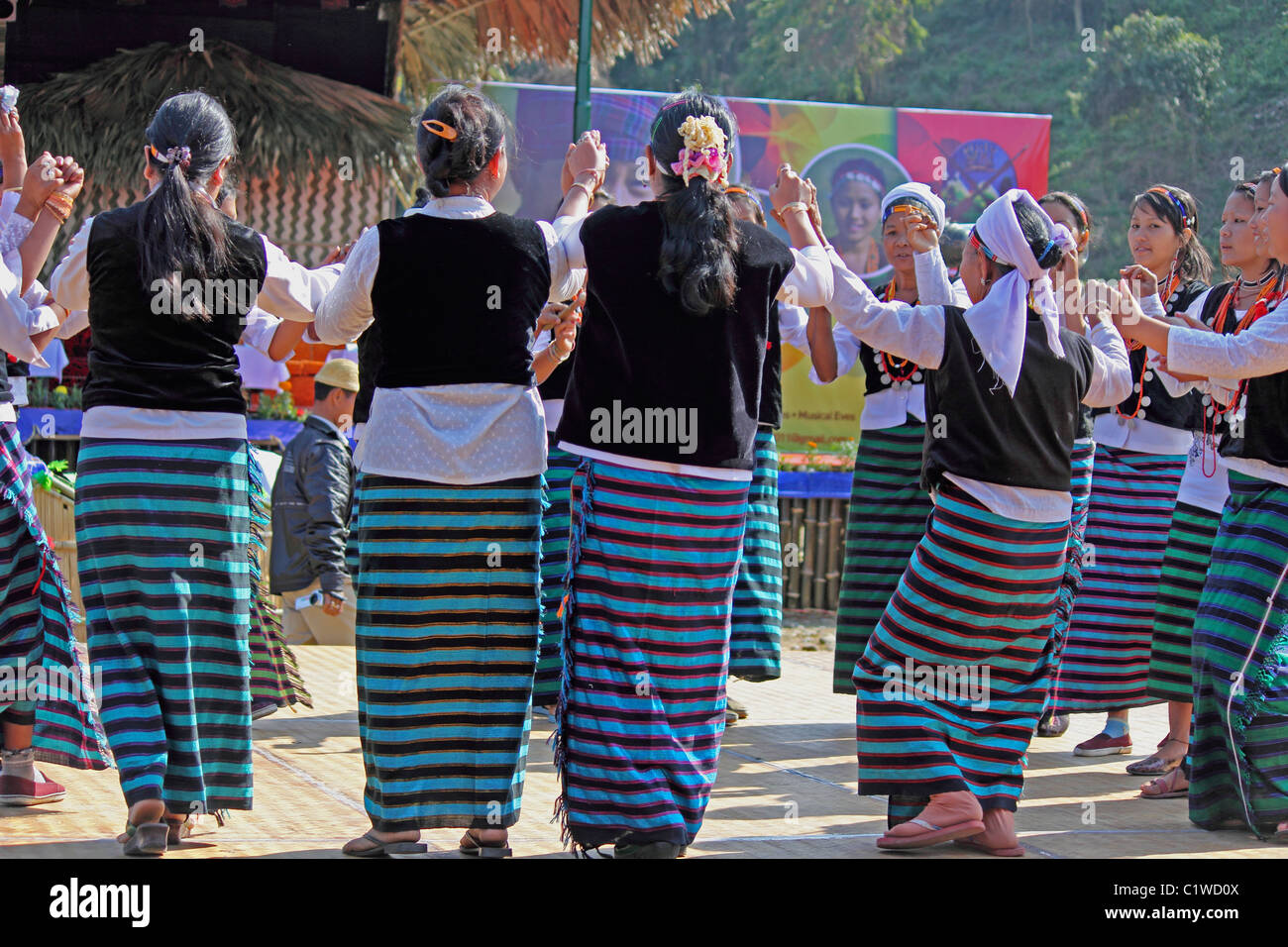 Tangsa tribes, women performing dance at Namdapha Eco Cultural Festival ...
