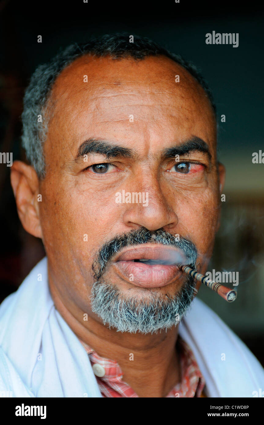 Mauritania, Nouakchott, portrait of Mauritanian man Stock Photo - Alamy