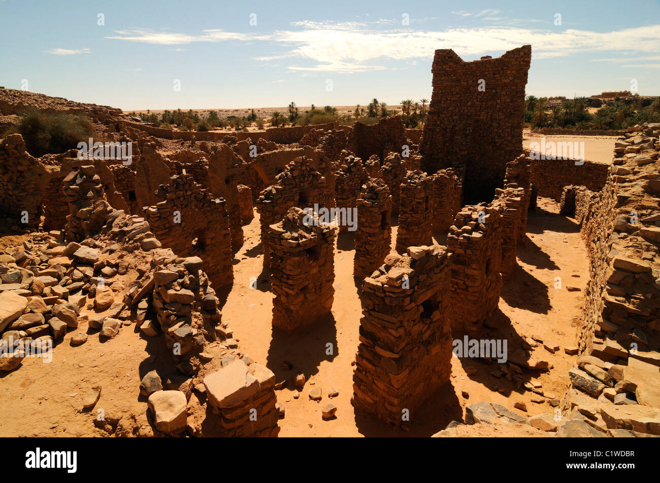 Mauritania, Ouadane, ruins Stock Photo - Alamy