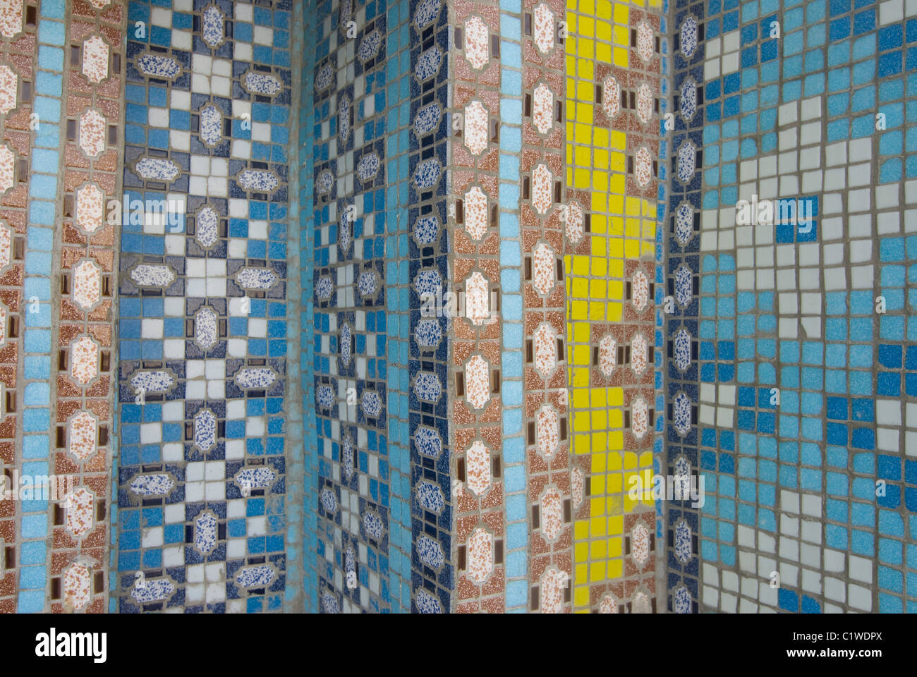 Tajikistan, Dushanbe, Mosaic in Haji Jakoub Mosque Stock Photo - Alamy