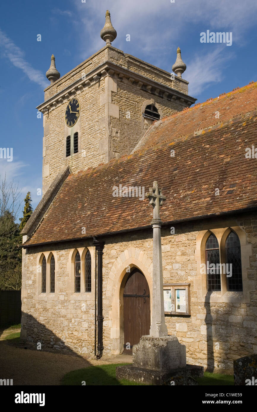 England Oxfordshire Stadhampton StJohn Baptist church Stock Photo - Alamy