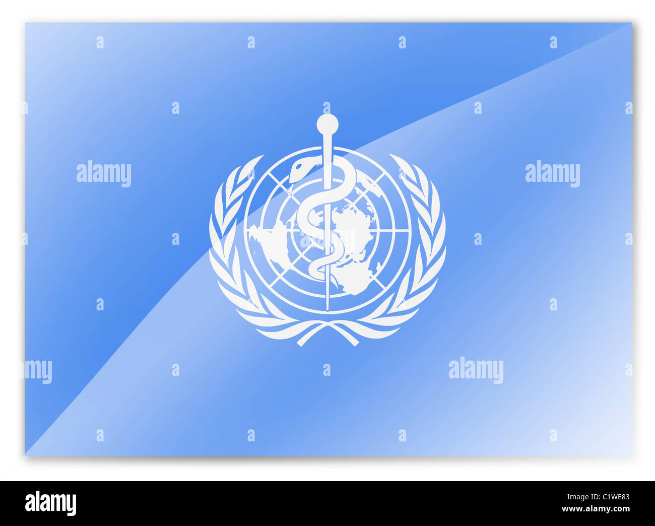 Flag of the world health organization Cut Out Stock Images & Pictures ...